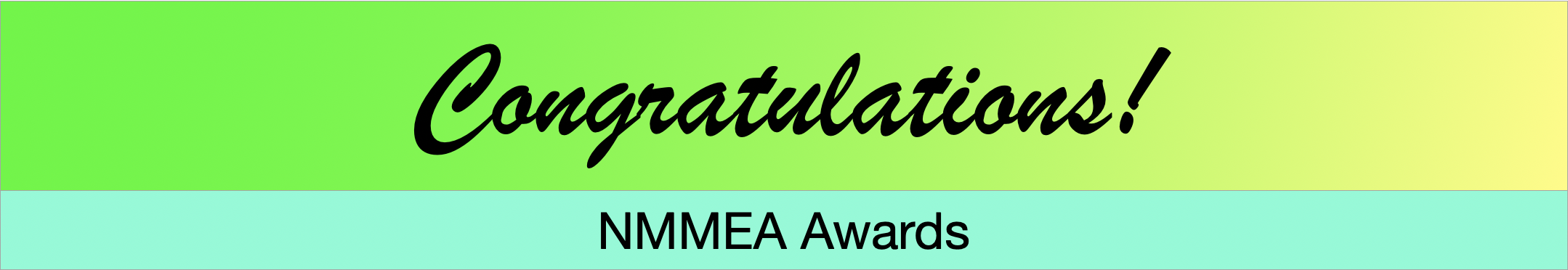 Awards – New Mexico Music Educators Association